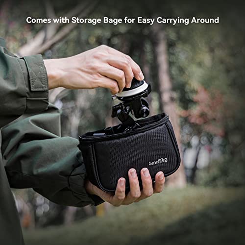 SmallRig Mini Follow Focus with A/B Stops & 15mm Rod Clamp and Snap-on Gear Ring Belt for DLSRs and Mirrorless Cameras, Fits Different Diameter Lenses Up to 114mm - 3010