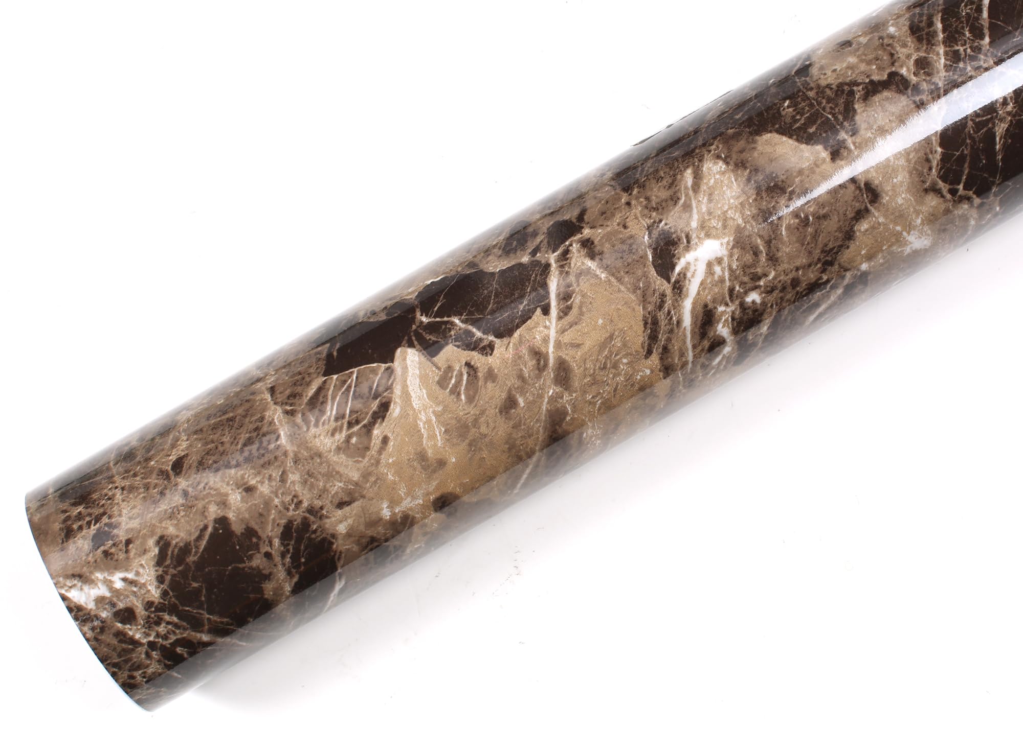 ROSEROSA Peel and Stick PVC Marble Self-Adhesive Wallpaper Covering Counter Top Shelf Liner Emperador (PGS4020 : 2.00 Feet X 6.56 Feet)