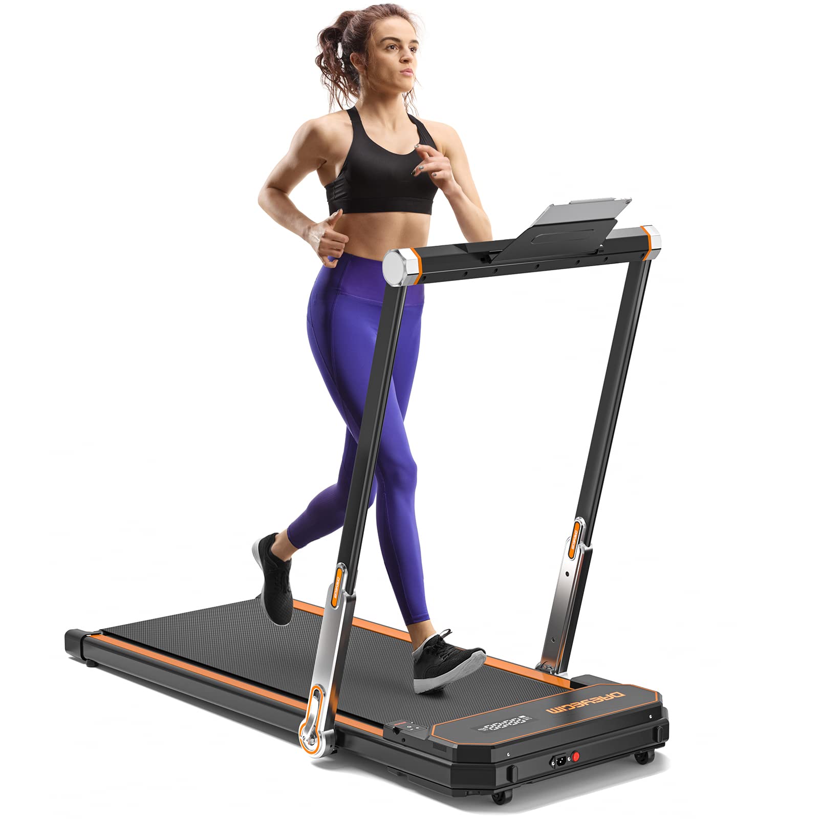 Walking Pad 2 in 1 Under Desk Treadmill 2.5HP Folding Electric Treadmill Walking Jogging Machine for Home Office with Remote Control