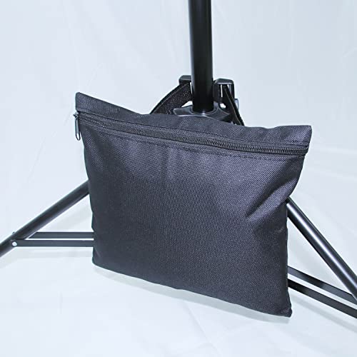 2 Packs Sandbags, Heavy Duty Sand Bags, Sand Bags Heavy Duty with Zipper and Buckle Straps for Support Light Stand