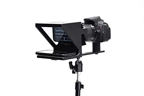 Little Prompter, The Original Compact Personal Teleprompter for Video Production. No Studio Required. Perfect for DSLRs, Webcams, and Built-in Laptop Cameras. Use with iOS or Android.