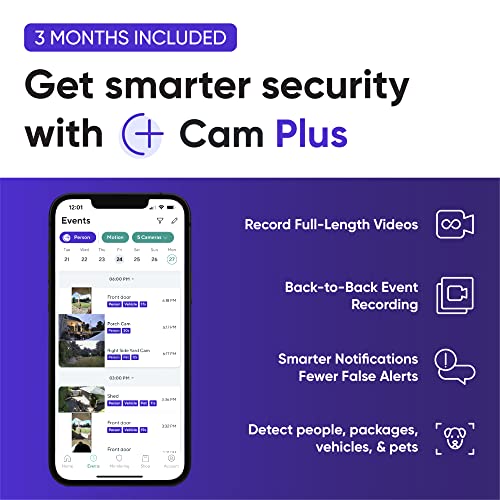 Wyze Cam v3 1080p HD Indoor/Outdoor Security Camera with Color Night Vision, 2-Way Audio, Compatible with Alexa & The Google Assistant and IFTTT with Wyze Cam Plus A.I. 3 Month Detection Service