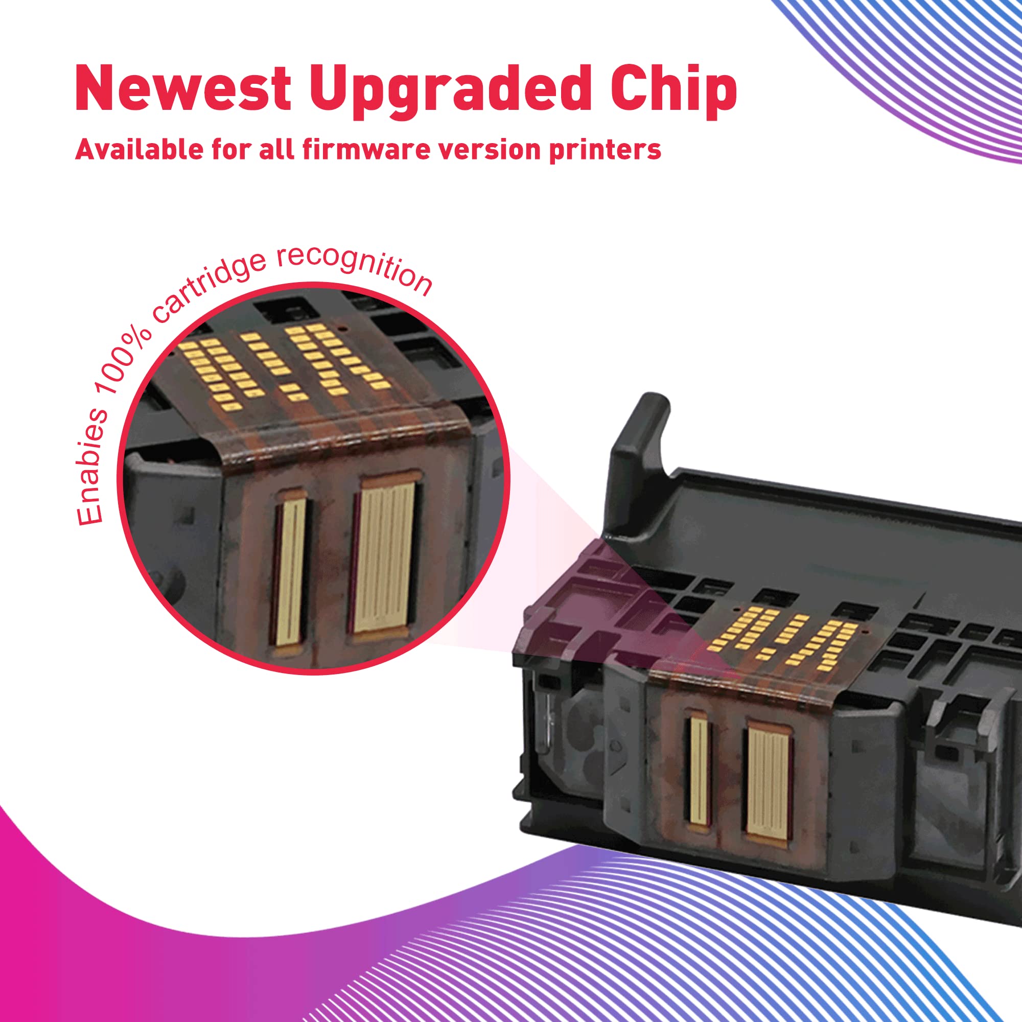 HOTCOLOR 5 Slot 564 Printhead for HP 564 printhead CN642A for HP 7520 printhead Replacement photosmart 7510 7525 printhead (1Pack)
