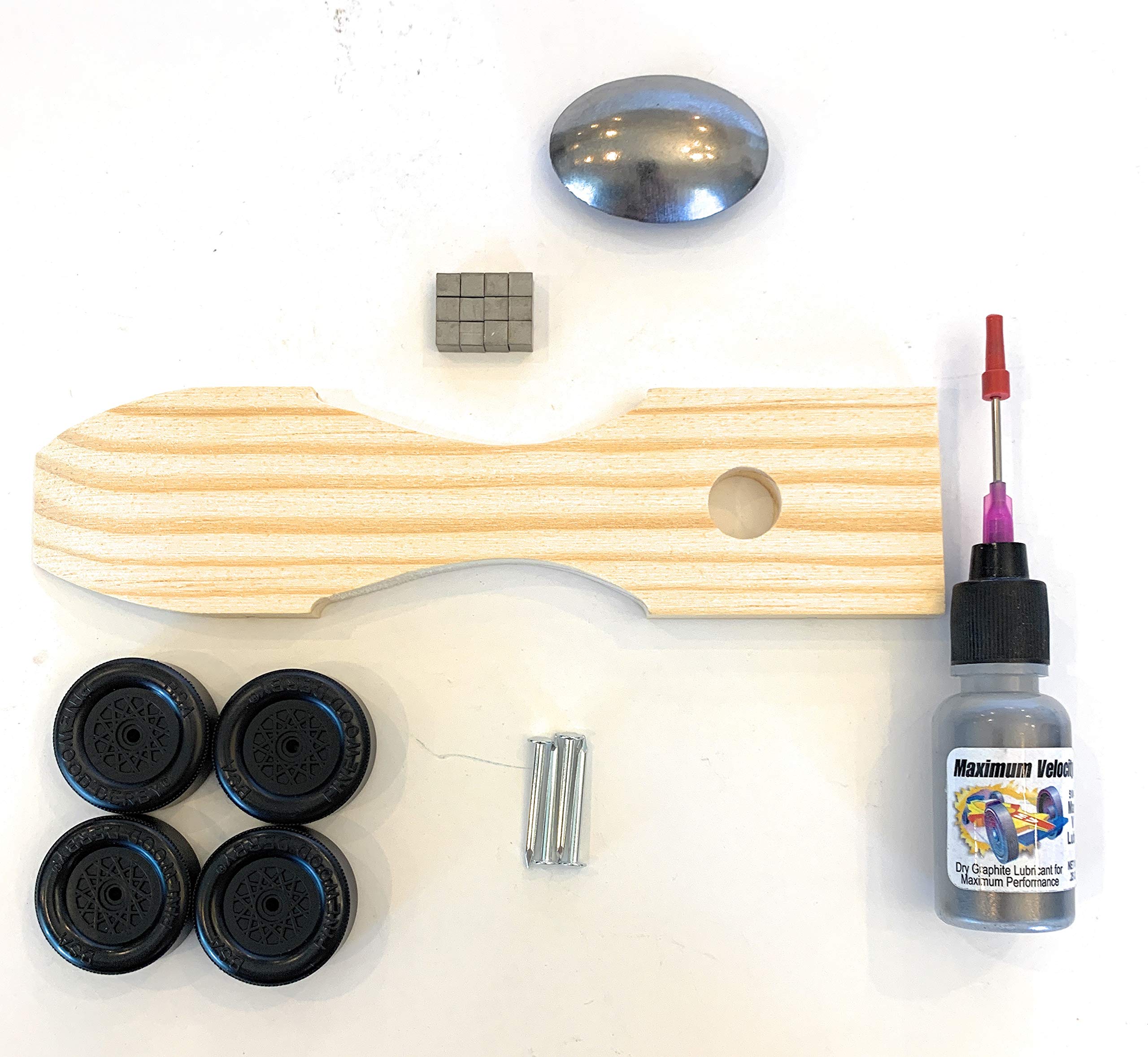 Maximum Velocity Predator Race Car | CNC'ed Body | Tungsten Weight | Complete Race Car kit Bundle Option (Complete Race Car Kit)
