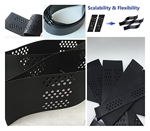 ZHOUHONG Geo Grid Ground Grid, Geo Cell Grid 2 Inch Thick, Gravel Grid HDPE Material, Ground Stabilization Grid 1885 LBS Per Sq, Tensile Strength Gravel Ground Grid for Slope Driveways, Garden