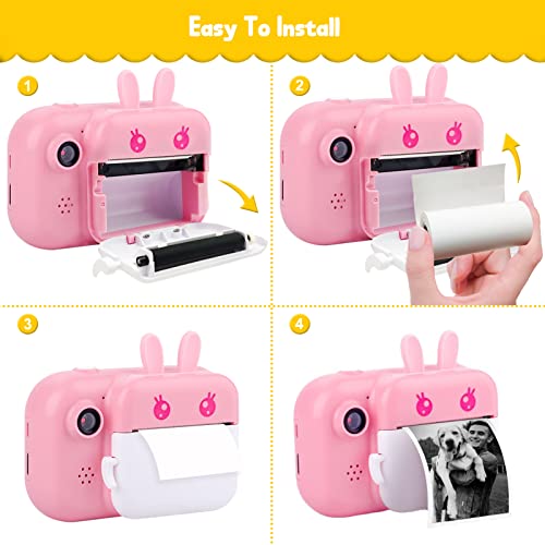 10 Rolls Camera Paper for Kidizoom Print Camera Paper Refill, 2.2x1 Inch BPA Free Kids Camera Paper Compatible with MINIBEAR/VTech/Dragon Touch Camera Refill Paper for Most Kids Instant Camera