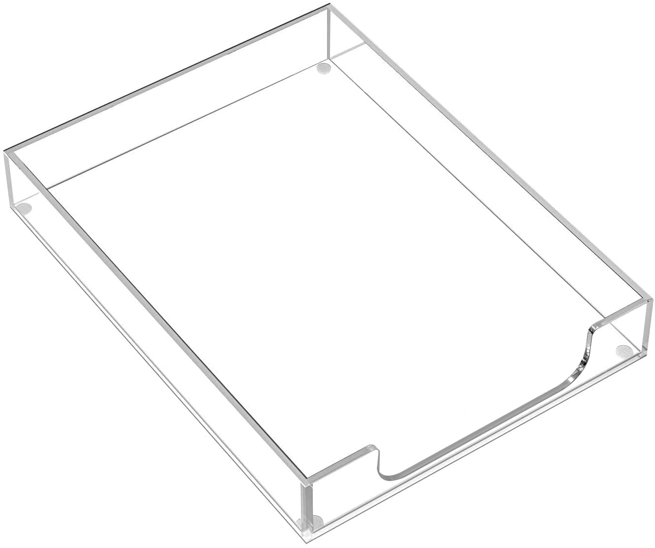 MaxGear Acrylic Letter Tray Letter Organizer Desk Tray Paper Tray Document Tray File Tray File Organizer for Magazines/Folders/Notebooks/Stationery/Desk Accessories, Clear