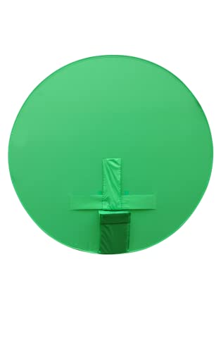 Webaround Big Shot 56" | Green | Portable Collapsible Webcam Backdrop | Attaches to Any Chair | Wrinkle-Resistant Fabric | Ultra-Quick Setup and Takedown | Perfect for Zoom, Webex, Teams, etc.