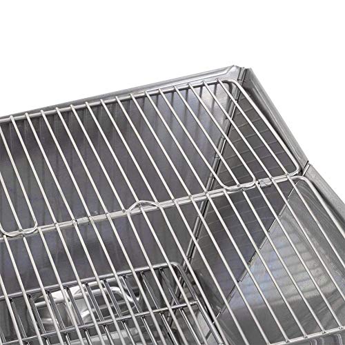 SHZBCDN Foldable Charcoal Grill, Portable BBQ Barbecue Grill Lightweight Simple Grill for Camping, Garden, Outdoor, Travel