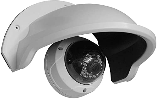 Universal Sun Rain Shade Camera Cover Shield for Outdoor Camera White