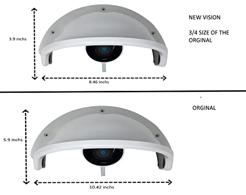 Universal Sun Rain Shade Camera Cover Shield for Outdoor Camera White