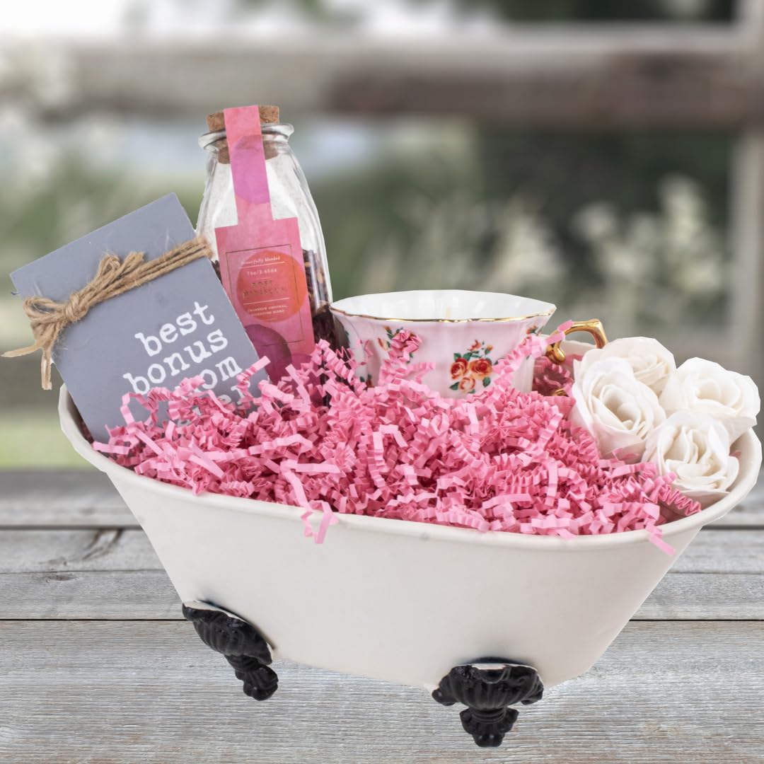 MagicWater Supply Crinkle Cut Paper Shred Filler (2 oz) for Gift Wrapping & Basket Filling - Light Pink