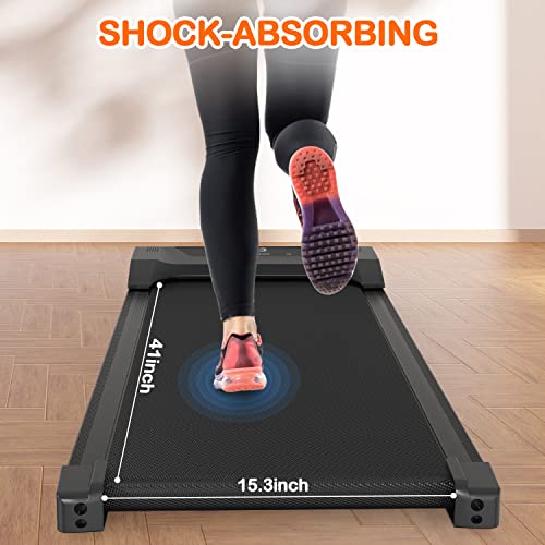 Walking Pad Under Desk Treadmill 2 in 1 Treadmills for Home Office Desk Treadmill for Walking Jogging Running with LED Display, Remote Control