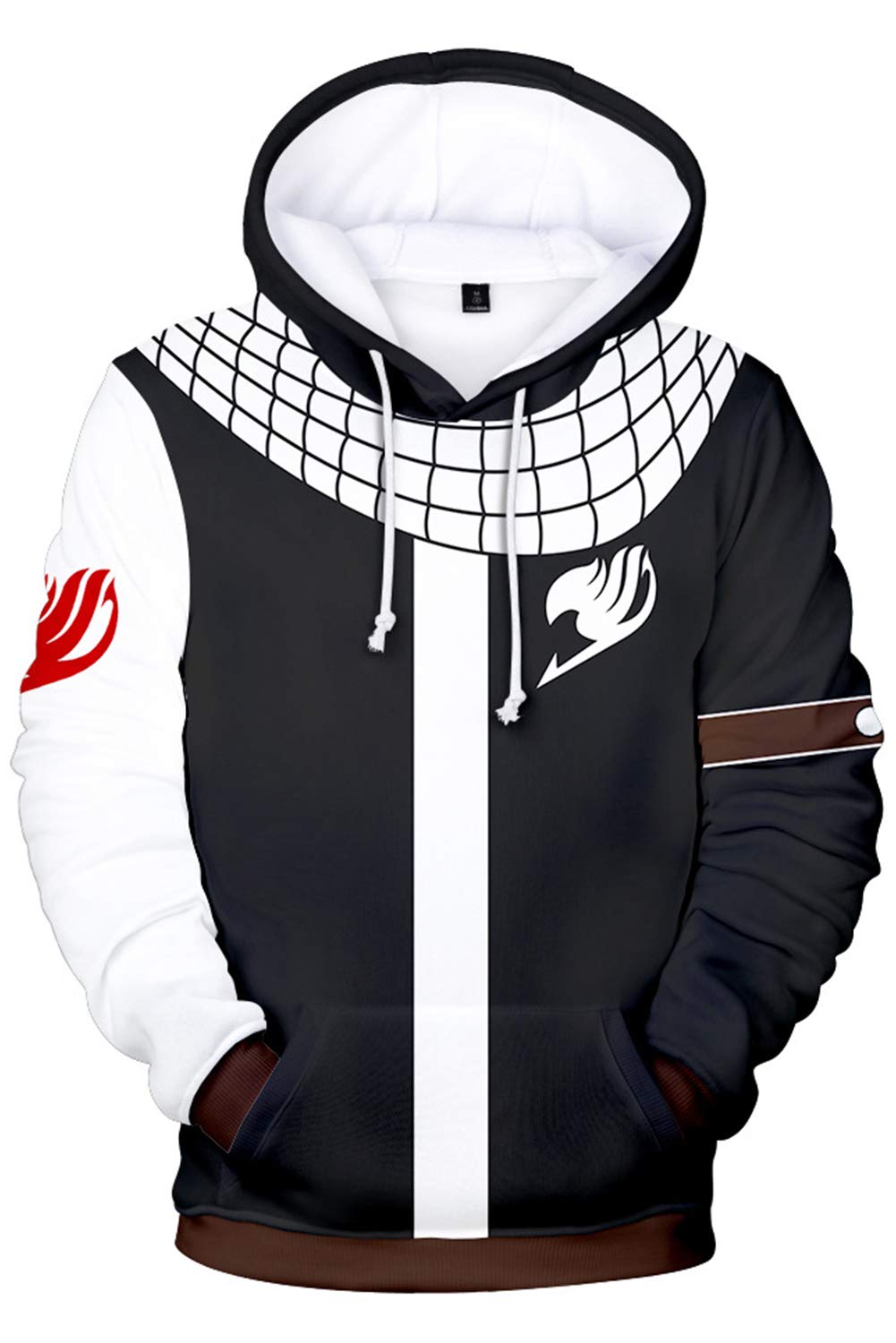 Ya-cos Adult Fleece Casual Zipper Jacket Coat Sweatshirt White