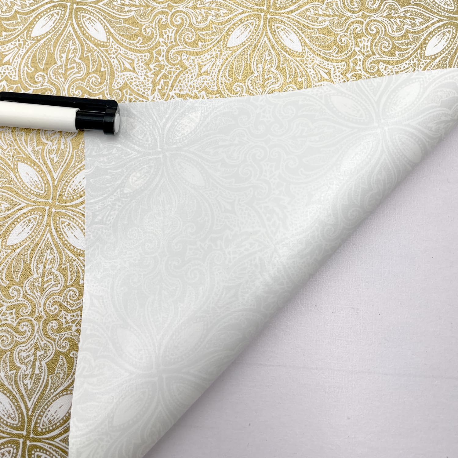 Yifely 45x300cm Retro Vines Self Adhesive Plastic Shelf Drawer Liner Moisture Proof Storage Mat