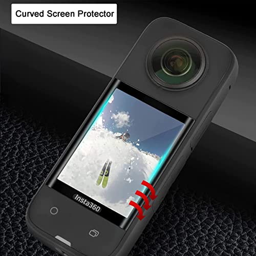 PellKing Accessories kit for Insta360 one X3 Camera,Hard Shell Camera Body case + Sticky Lens Guard + Screen Protective Cover