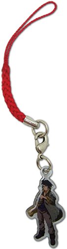 Gundam Iron-Blooded Orphans Phone Charm - Mikazuki Augus Metal Toy, 3", Multicolor
