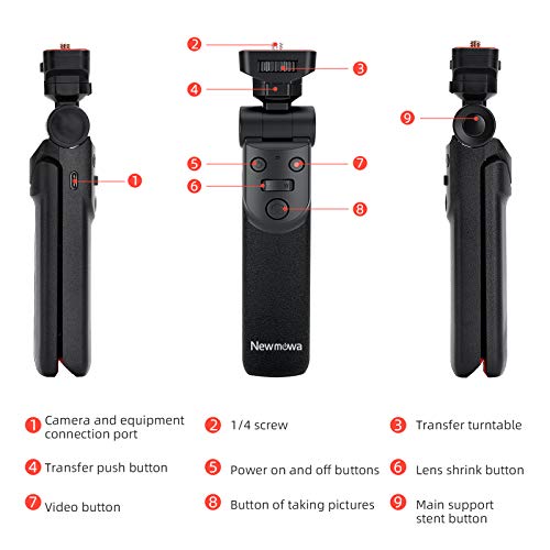 Newmowa Mini Shooting Grip vlog Camera Grip for Sony Vlogger Grip for Sony ZV1 RX100 VII RX100M2 RX100M3 RX100M4 RX100M5 RX100M7 A6000 a6100 a6300 A6400 A6500 A6600