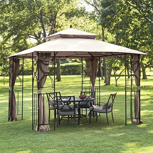 Garden Winds Colonial Estates/Mika Ridge/River Delta Gazebo Replacement Canopy Top Cover - RipLock 350