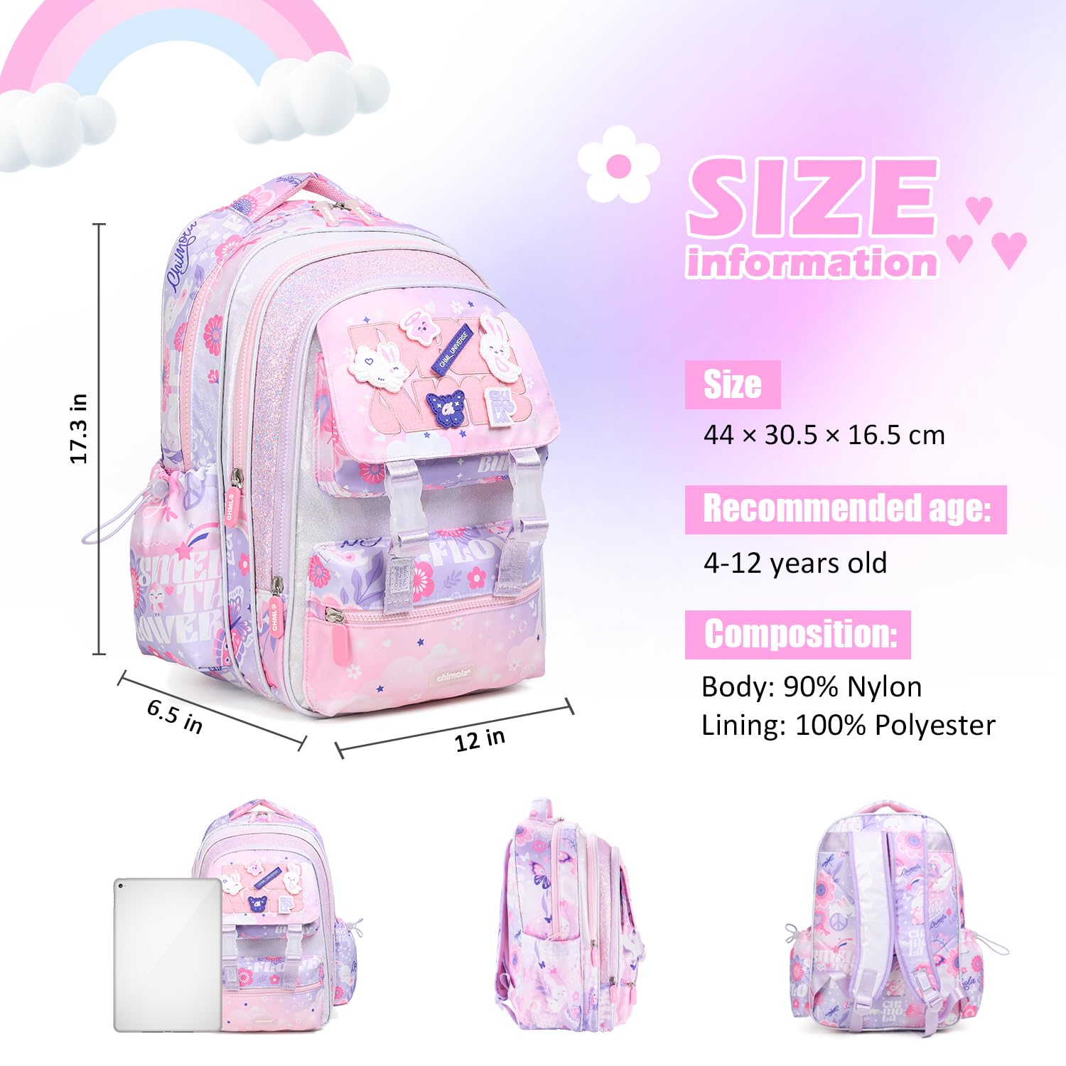 Robhomily Kids Backpack for Boys, Dinosaur Boy’s Backpack for Elementary Preschool Kindergarten School, 16 Inch School Backpack for Boys with Lightweight Water Resistant