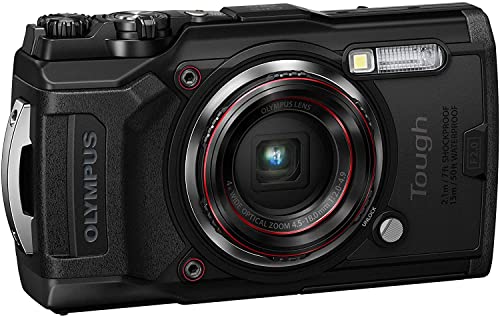 Olympus Tough TG-6 Waterproof Digital Camera, Black (Renewed)