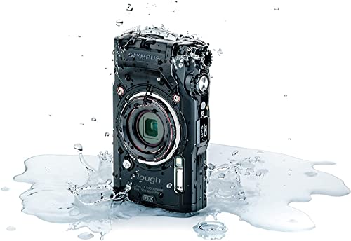 Olympus Tough TG-6 Waterproof Digital Camera, Black (Renewed)