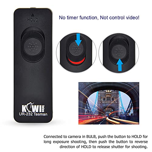 Kiwifotos Remote Control Shutter Release Cord for Sony A6000 A6100 A6600 A6500 A6400 A6300 A7IV A7III A7II A7 A7R V IV A7RIII A7RII A7R A7SIII A7SII A7S A1 A9 ZV-1 RX100 VII VI VA V III RX10 IV & More