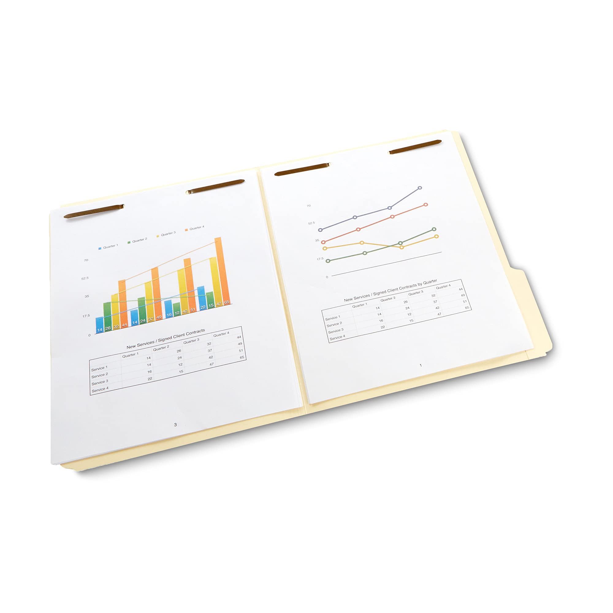 Amazon Basics Manila File Folders with Fasteners - Letter Size, 50-Pack