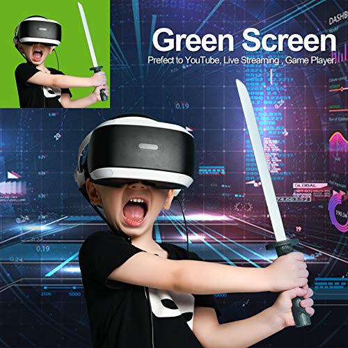 Upgrate EMART Green Screen, 61 x 72in Collapsible Chroma Key Panel for Background Removal, Portable Retractable Wrinkle Resistant Chromakey Green Backdrop with Auto-Locking Frame, Aluminum Hard Case