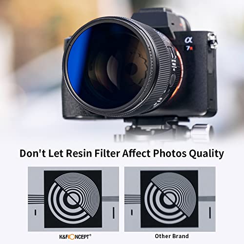 K&F Concept 55mm UV/CPL/ND Lens Filter Kit (3 Pieces)-18 Multi-Layer Coatings, UV Filter + Polarizer Filter + Neutral Density Filter (ND4) + Cleaning Cloth+ Filter Pouch for Camera Lens (K-Series)