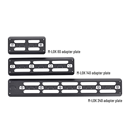 SUNWAYFOTO 3.15 inch M-Lok Arca Rail Mount Adapter Accessories for Arca-Swiss/RRS Tripod Head Aluminum SMP-80