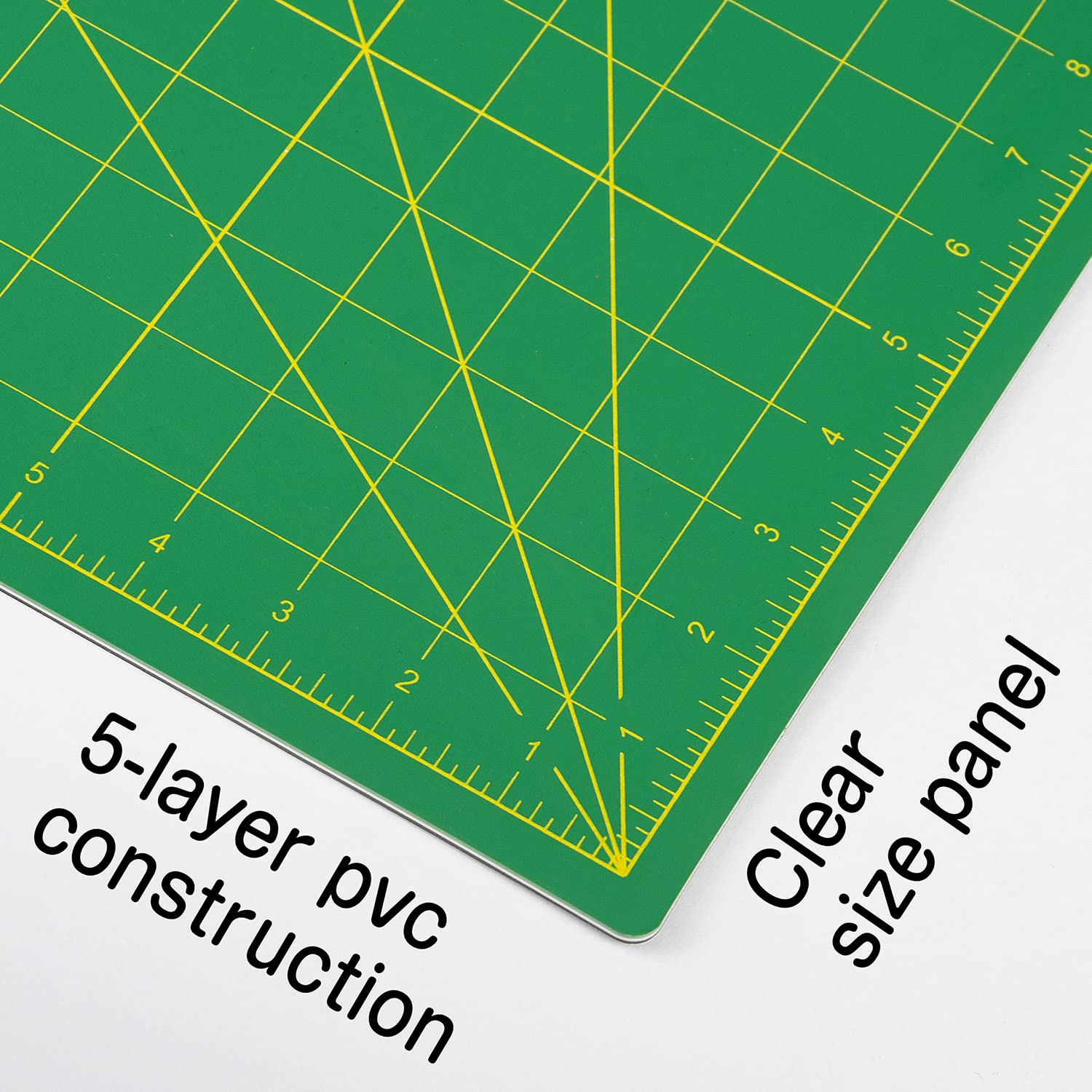 WORKLION 24" x 36" Large Self Healing PVC Cutting Mat and Rotary Cutter Set: 45mm rotary cutter and 2 replacement blades