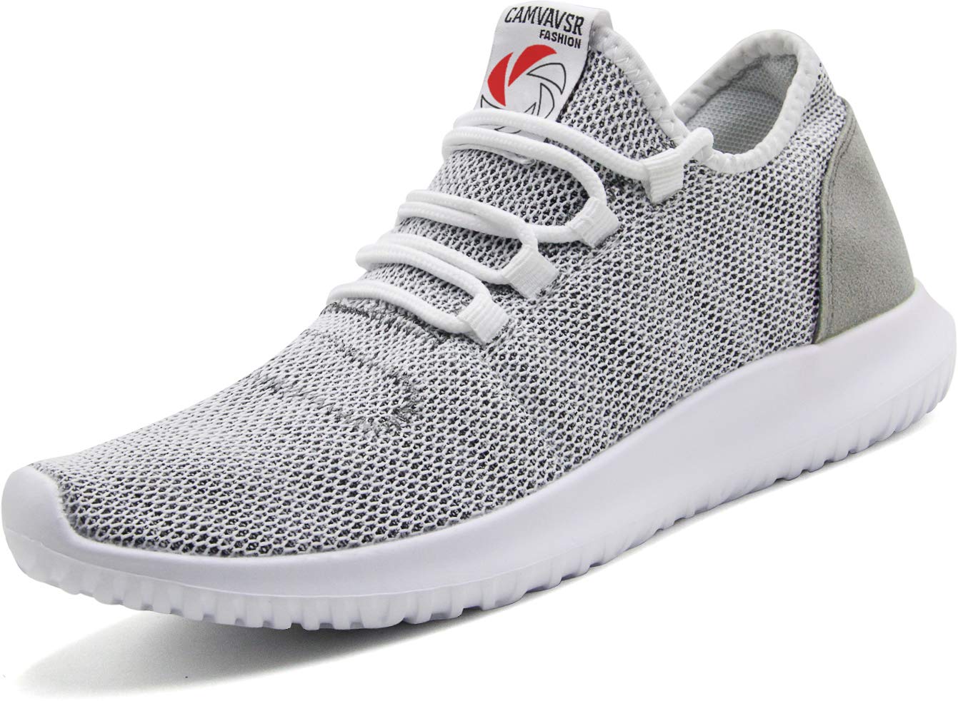 CAMVAVSR Men's Sport Shoes Non Slip Lightweight Breathable Mesh Soft Sole Run Walk Tennis Athletics Sneakers for Men Gray Size 13 Squat Weight Lifting Treadmill Shoes