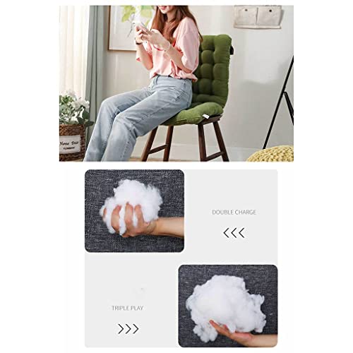 OMKUOSYA Rocking Chair Cushion,high Back Patio Chair Cushion Replacement Cushion,Indoor/Outdoor Non-Slip One Piece Seat Cushion,Garden Recliner Cushion,Suitable for Bedroom Balcony Office