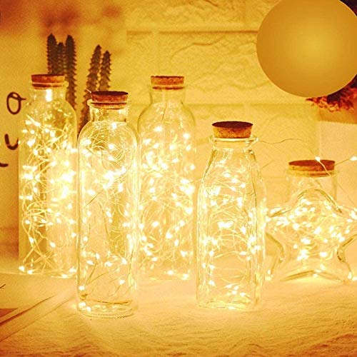 Moon Strike 72ft 200 LED Solar String Lights Outdoor Waterproof, Upgraded Outdoor Solar Garden Lights with 8 Modes , Solar Fairy Lights for Garden, Christmas (Warm White)