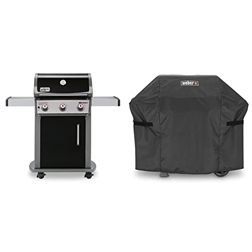 Weber Spirit E-310 Liquid Propane Gas Grill, 46510001 model - Black & Spirit II 300 Series Grill Cover