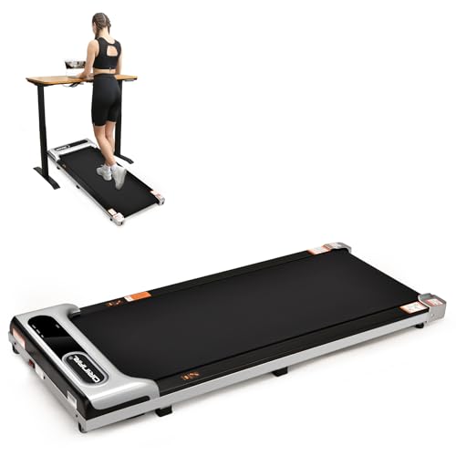 Orinar Under Desk Treadmill, Walking Pad with Remote Control, 2.5 HP Portable Walking Jogging Running Machine for Home Office, LED Display