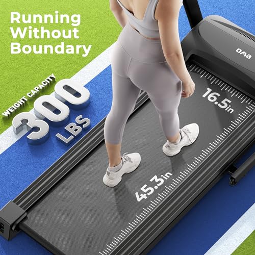 OMA Treadmills for Home Gym, 3.0HP 300lb Capacity, Foldable Treadmill with Incline Ajustable, Larger Deck Free 36 Preset Programs Walking Pad for Jogging Running Dog Treadmill, Model A…