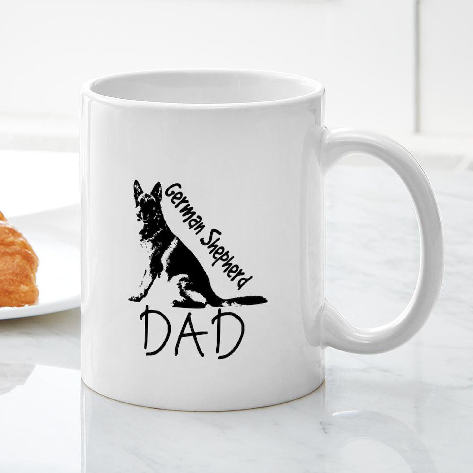 CafePress German Shepherd Dad Mugs Ceramic Coffee Mug, Tea Cup 11 oz