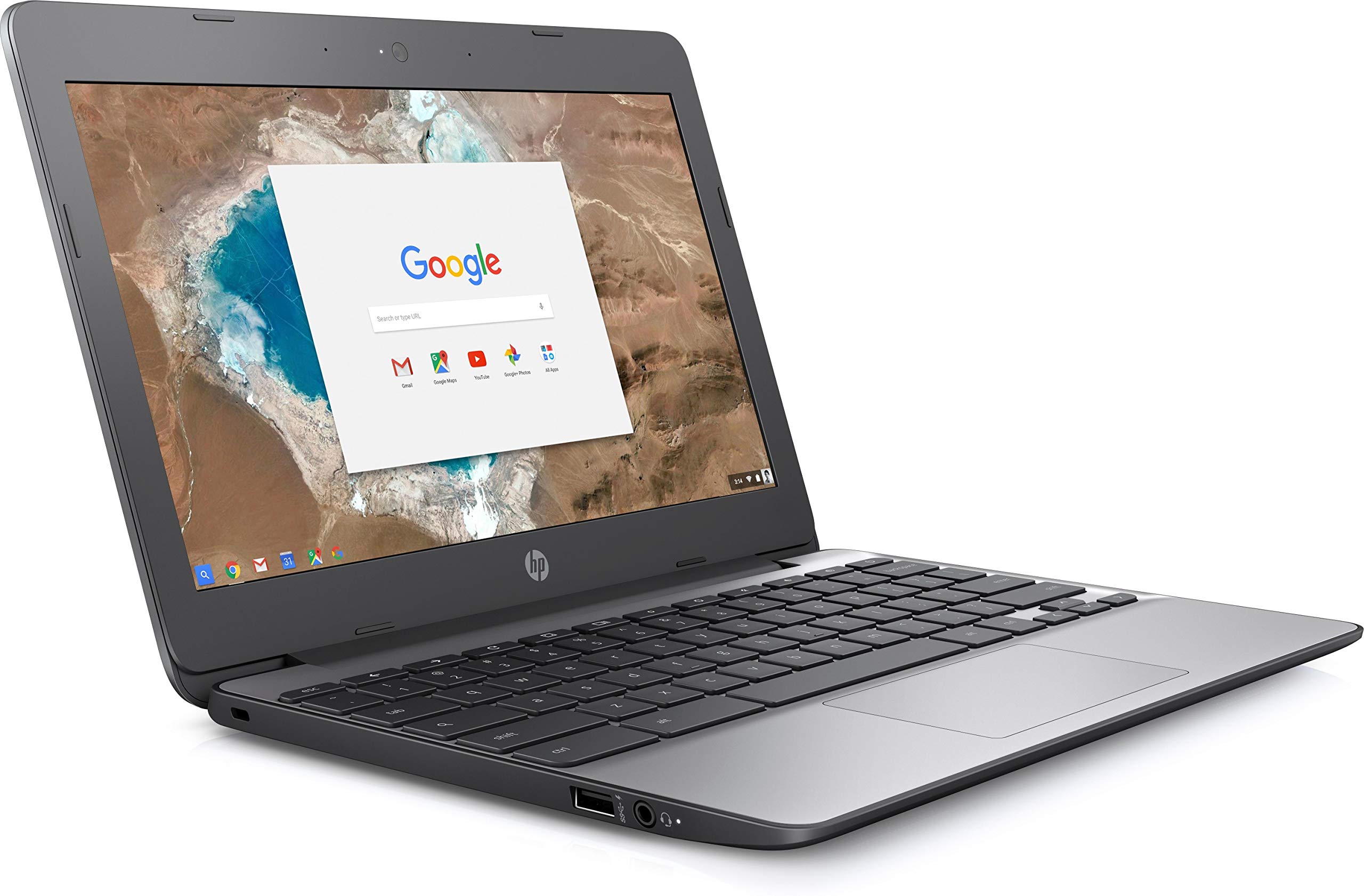 HP 11-v010wm 11.6" Chromebook, Chrome, Intel Celeron N3060 Processor, 4GB RAM, 16GB eMMC Drive