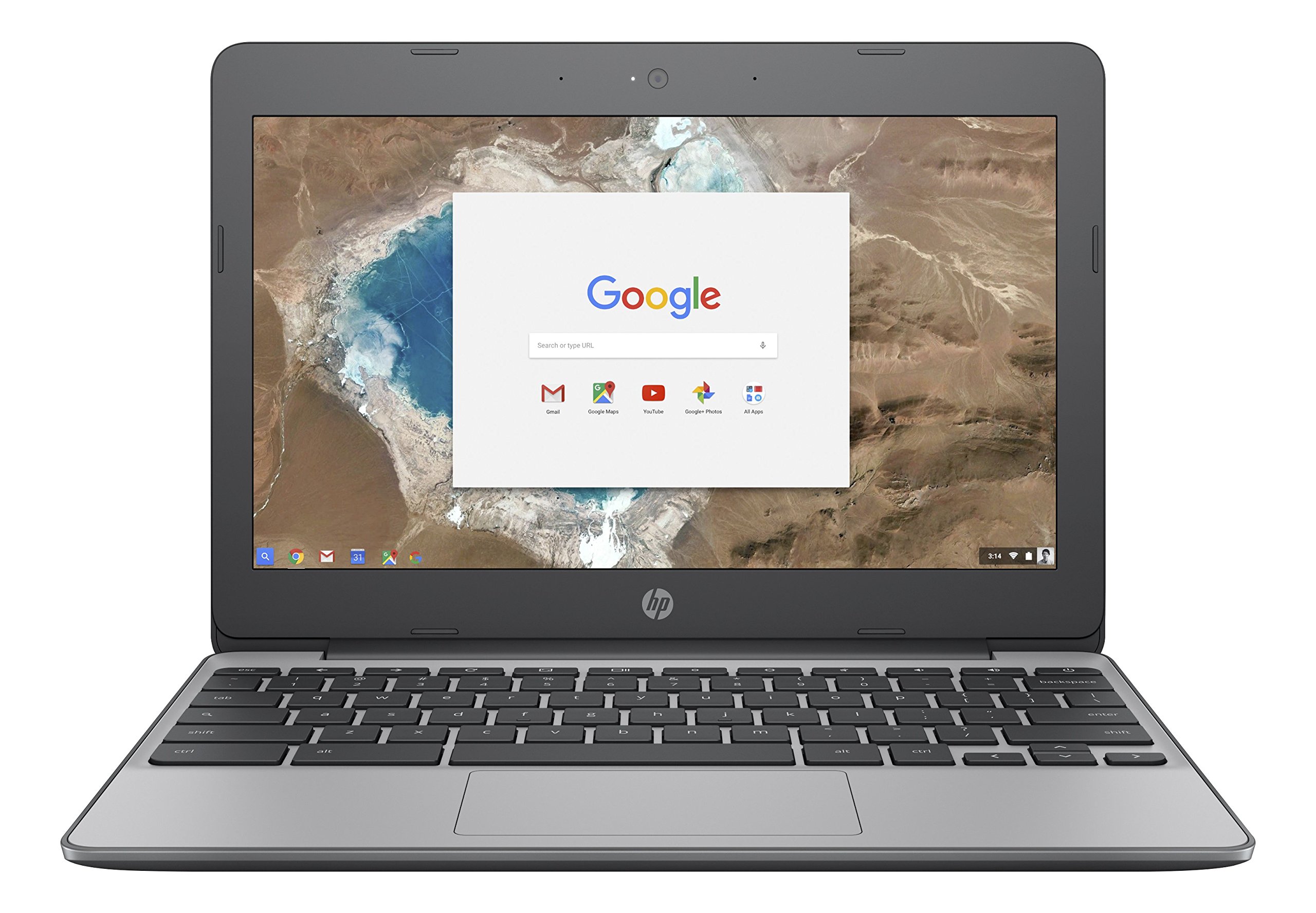 HP 11-v010wm 11.6" Chromebook, Chrome, Intel Celeron N3060 Processor, 4GB RAM, 16GB eMMC Drive
