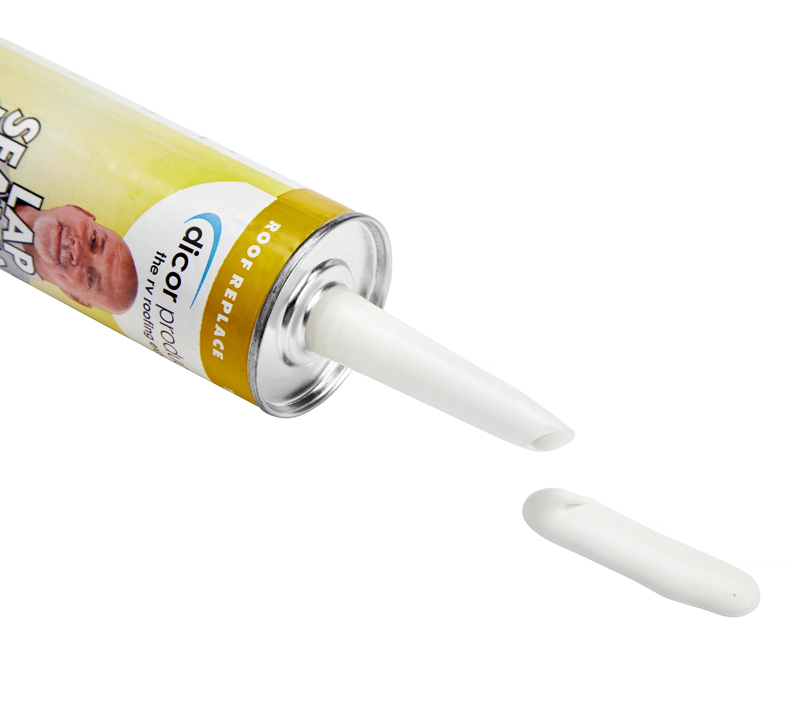 Dicor - 551LSW-12 White Non-Sag Roof Lap Sealant - 10.3 oz. Tube