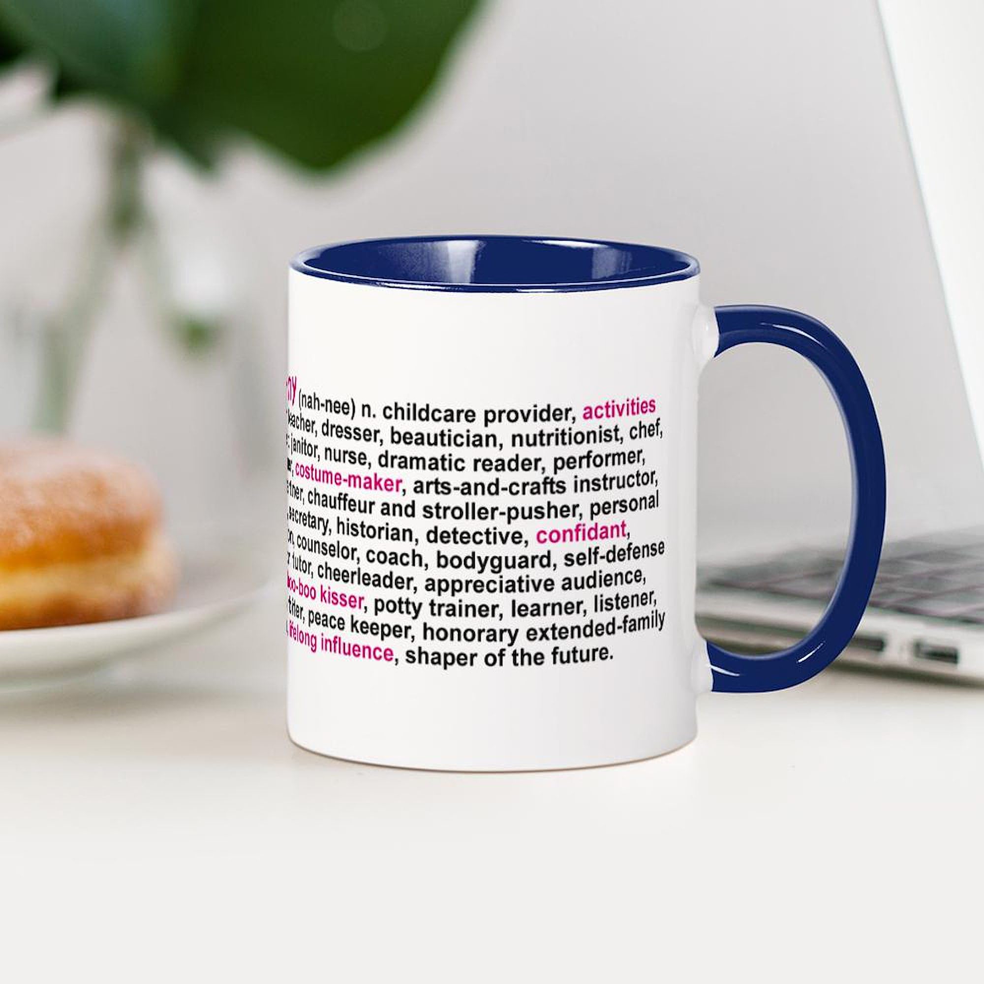 CafePress Definition Of A Nanny Mug Ceramic Coffee Mug, Tea Cup 11 oz