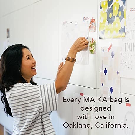 MAIKA Recycled Canvas Market Tote Bag, Echo Tangerine