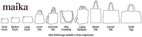 MAIKA Recycled Canvas Market Tote Bag, Echo Tangerine