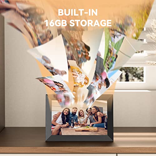 Digital Photo Frame, AUZNCU 10.1β WiFi Digital Picture Frame with Built-in 16GB Memory,Auto-Rotate Portrait and Landscape,HD IPS Touch Screen, Share Photo and Video Instantly via Frameo App