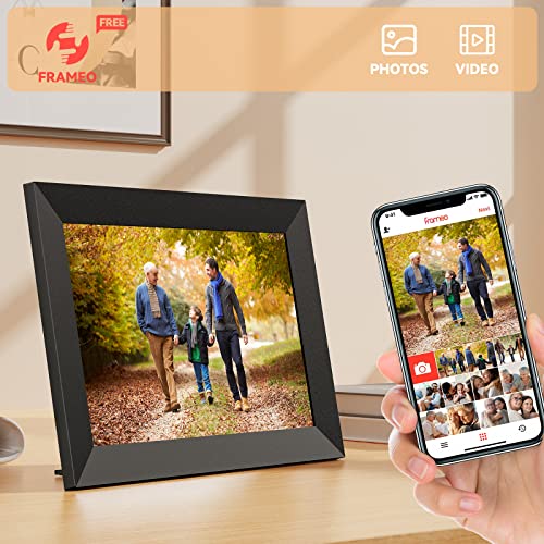 Digital Photo Frame, AUZNCU 10.1β WiFi Digital Picture Frame with Built-in 16GB Memory,Auto-Rotate Portrait and Landscape,HD IPS Touch Screen, Share Photo and Video Instantly via Frameo App
