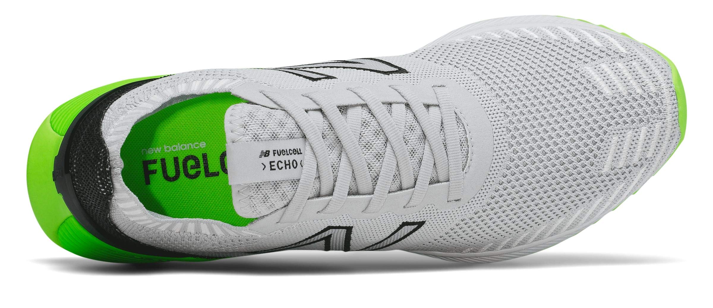 New Balance Men's FuelCell Echo V1 Running Shoe, Light Aluminum/Black, 8.5