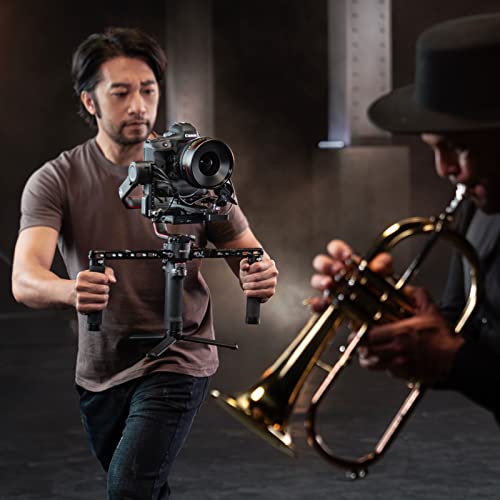 DJI RS 2 Combo - 3-Axis Gimbal Stabilizer for DSLR and Mirrorless Cameras, Nikon, Sony, Panasonic, Canon, Fuji, 10lbs Tested Payload, 1.4β Full-Color Touchscreen, Carbon Fiber Construction, Black