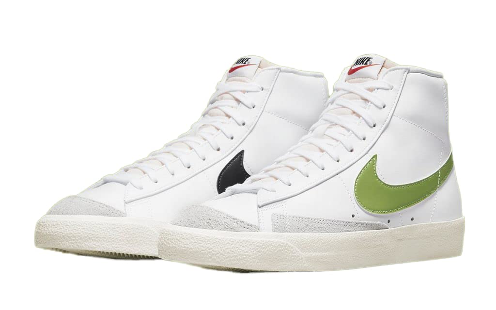 Nike Unisex Blazer Mid '77 Shoes Basketball, White Chlorophyll Black Sail, 11 US Women
